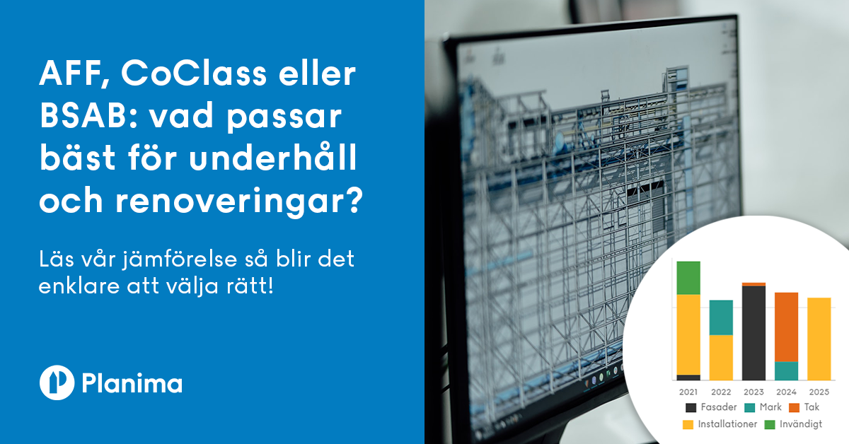 AFF, CoClass eller BSAB 96: vad ska du välja? Vi jämför! - Planima